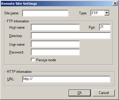 Remote Site Settings